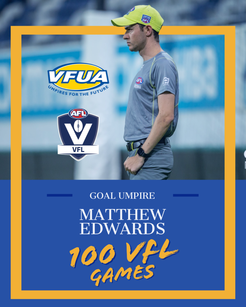 Matt Edwards 100 VFL Games - VFUA